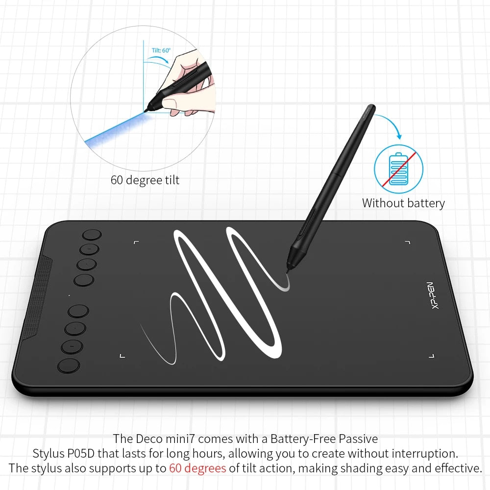Professional Graphics Drawing Tablet, Digital Mini Sketchpad – Order